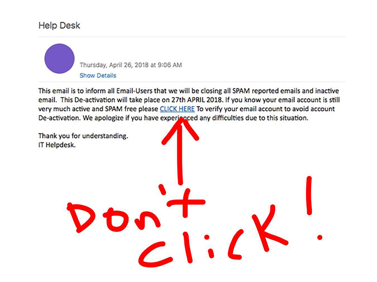 Learn how to avoid a phishing scam | Information Systems & Technology